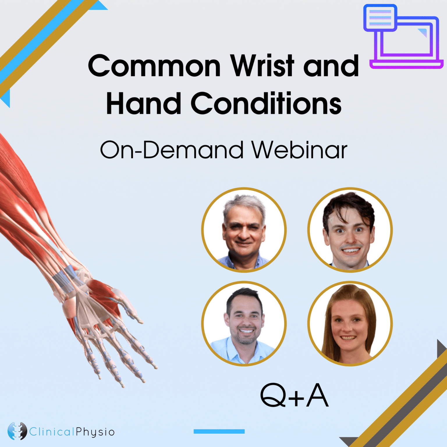 Common Wrist and Hand Conditions Q+A: On-Demand Webinar | Clinical Physio