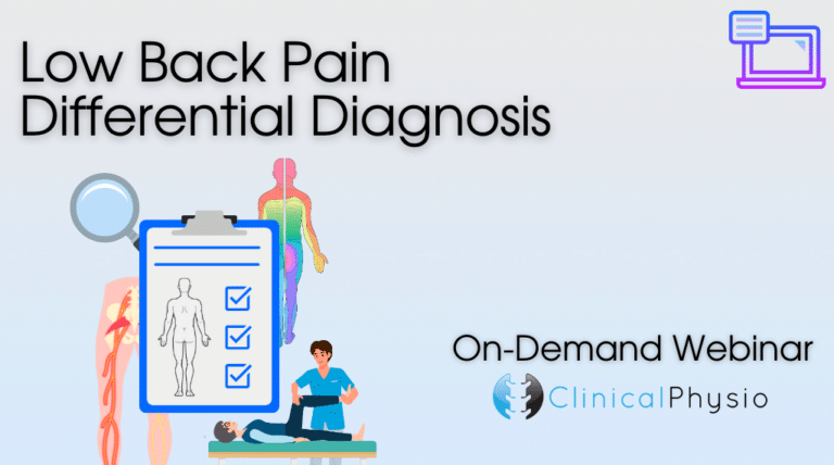 Low Back Pain Differential Diagnosis | Clinical Physio